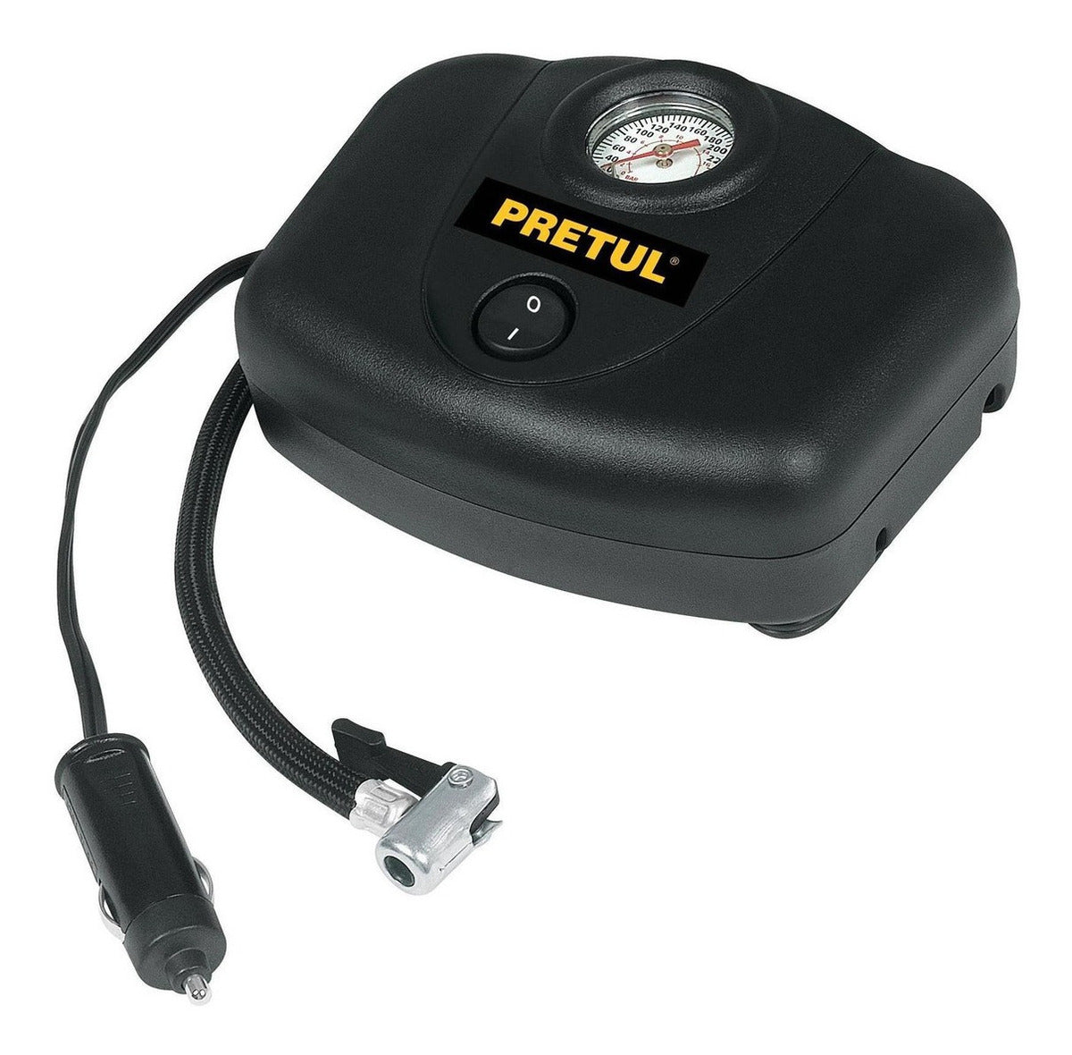 Compresor De Aire Mini A Batería Portátil Pretul Comp-12p 12v Negro – Torke