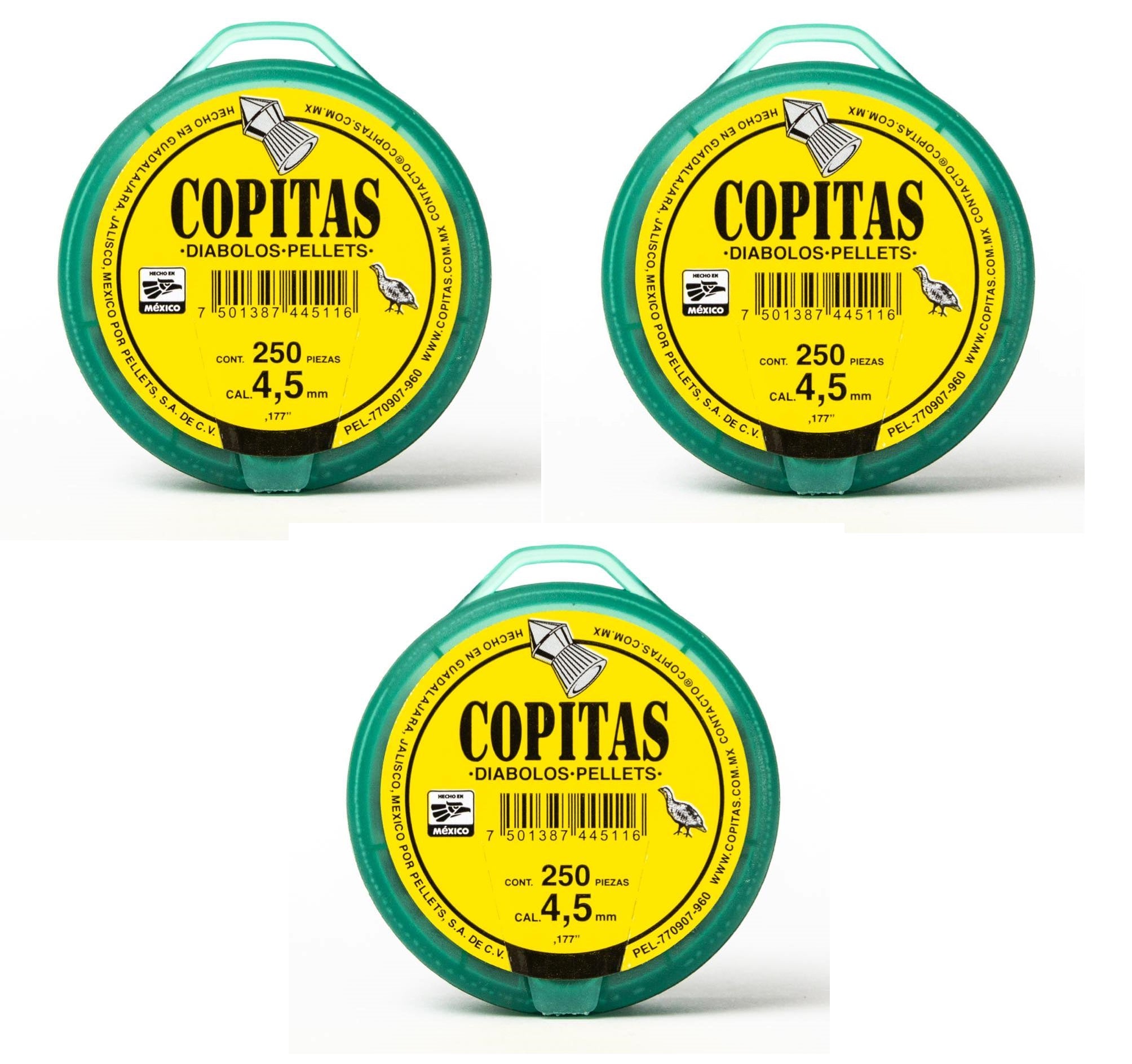 Diábolos Copitas Pellets Cal. 4.5 750 Piezas – Torke