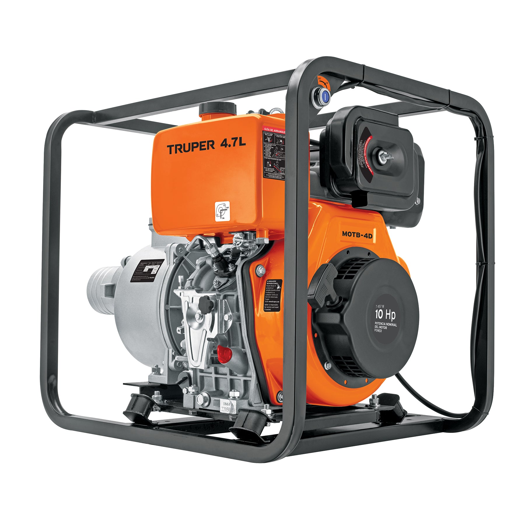 Motobomba Autocebante 10 Hp Diesel 4x4 Truper 102422 – Torke