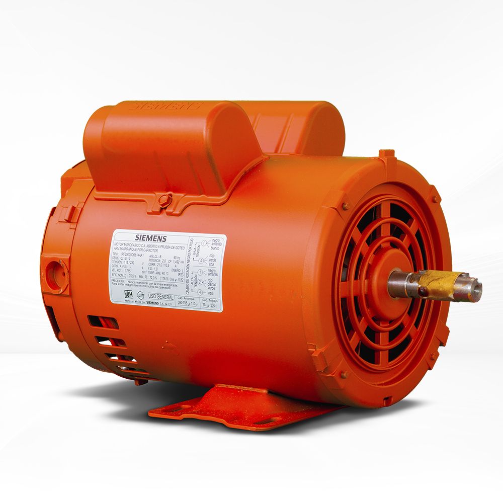 Motor Electrico 2 Hp Siemens Baja Revolucion 1715 Rpm Monofasico – Torke