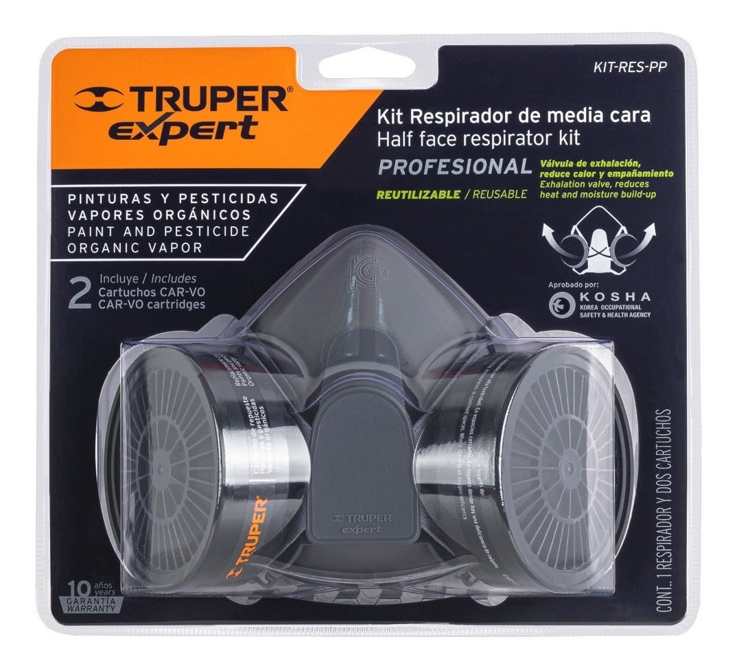 Mascarilla Respirador Profesional Con Cartuchos Truper 13731 – Torke