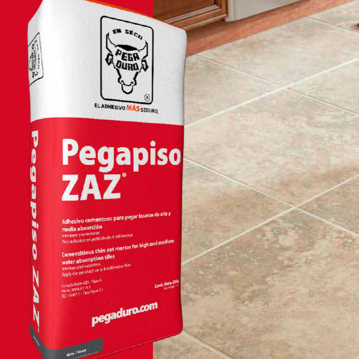 Pegapiso Zaz Adhesivo P/Pegar Loseta 20kg Pegaduro – Torke