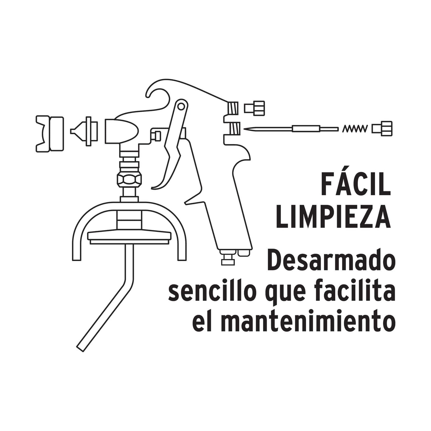 Pistola Para pintar Baja Presión Truper 19000 – Torke