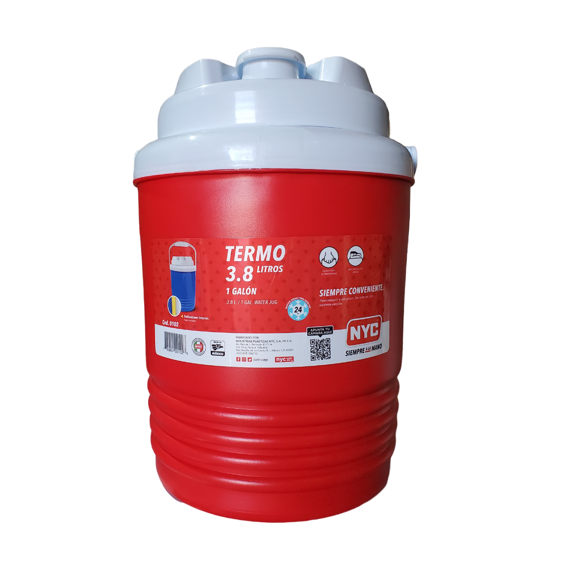 Termo 1 Galón Marca Nyc Explorer rojo – Torke